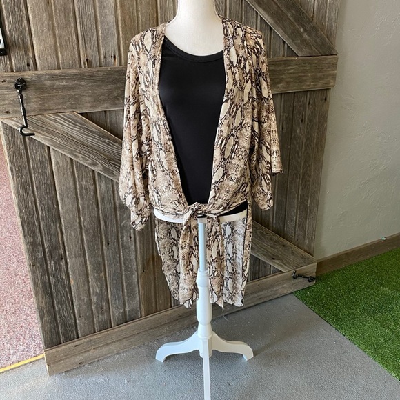 Other | Snake Print Kimono | Poshmark